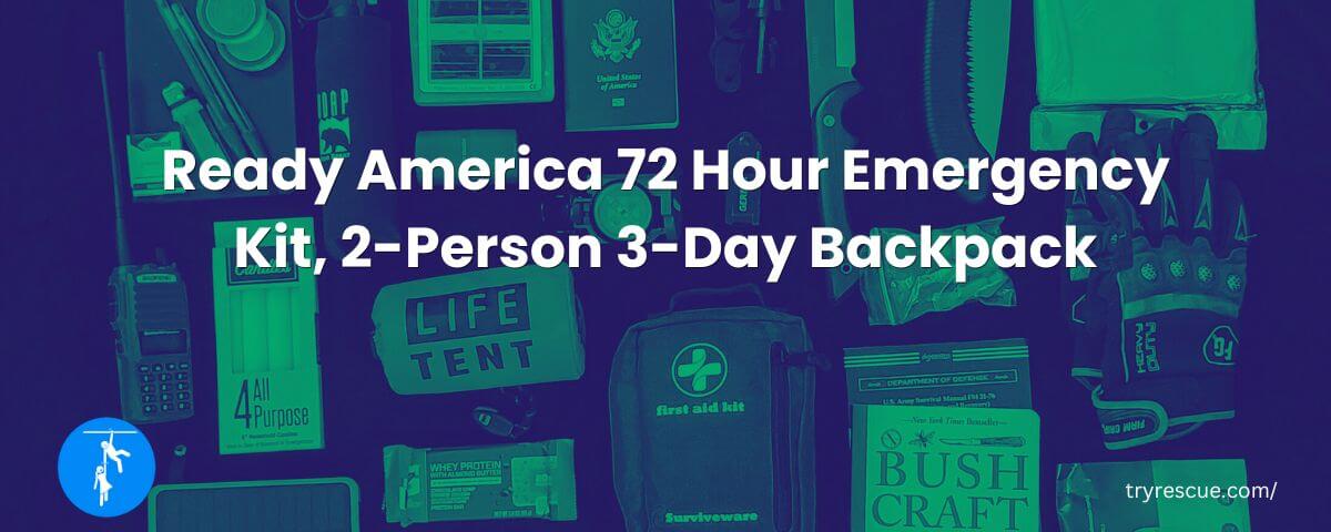 Ready America 72 Hour Deluxe Emergency Kit || Best 33-piece first aid kit